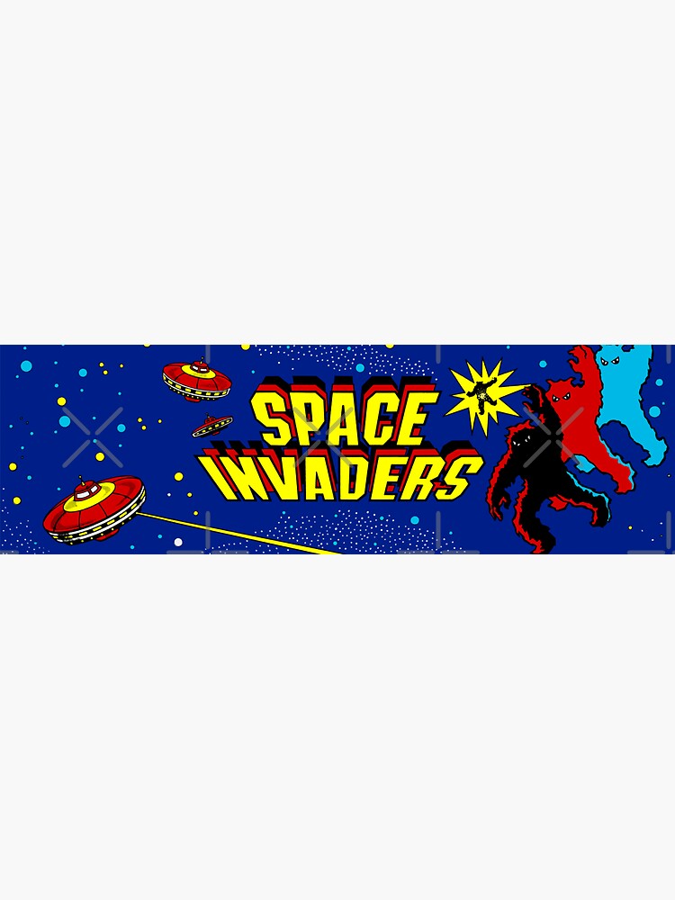 "Space Invaders Retro Arcade" Sticker for Sale by Walter73 | Redbubble