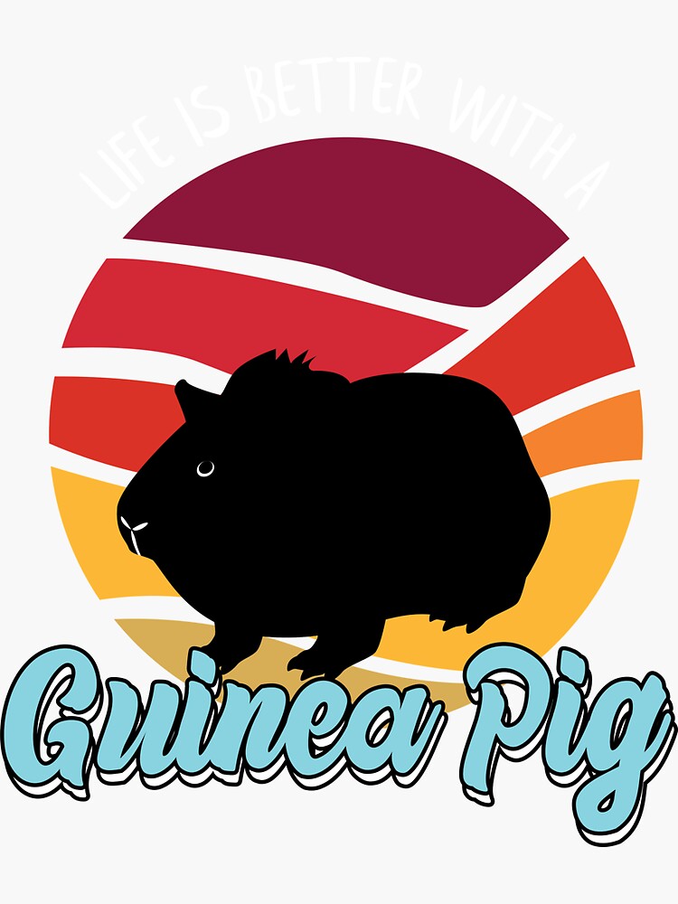 "Wheek Squad Gift for Guinea Pig Lovers Cute Guinea Pig " Sticker for ...