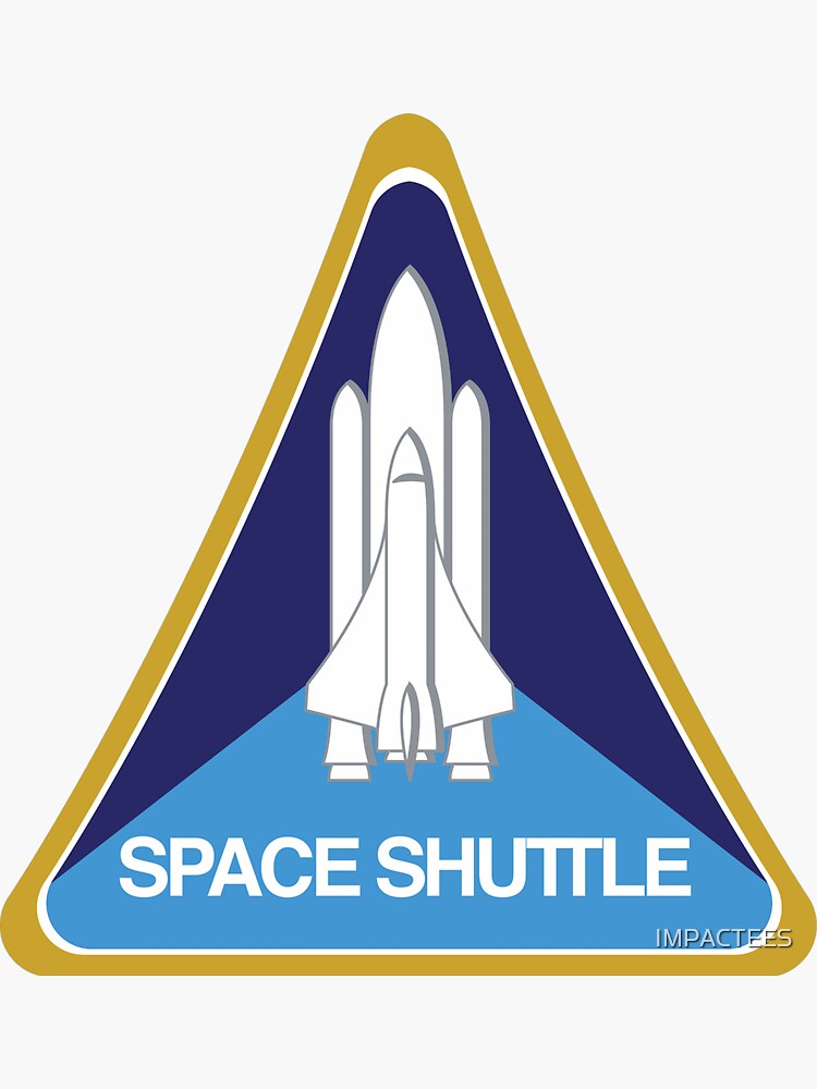 "SPACE SHUTTLE PATCH" Sticker by IMPACTEES | Redbubble