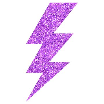"purple glitter lightning bolt" Sticker for Sale by samanthaedelman | Redbubble
