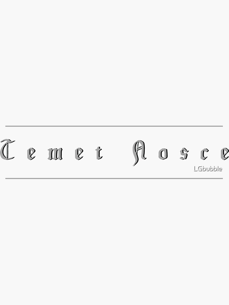 "Temet Nosce - Know Yourself Gray Design Latin Mindfulness Self ...