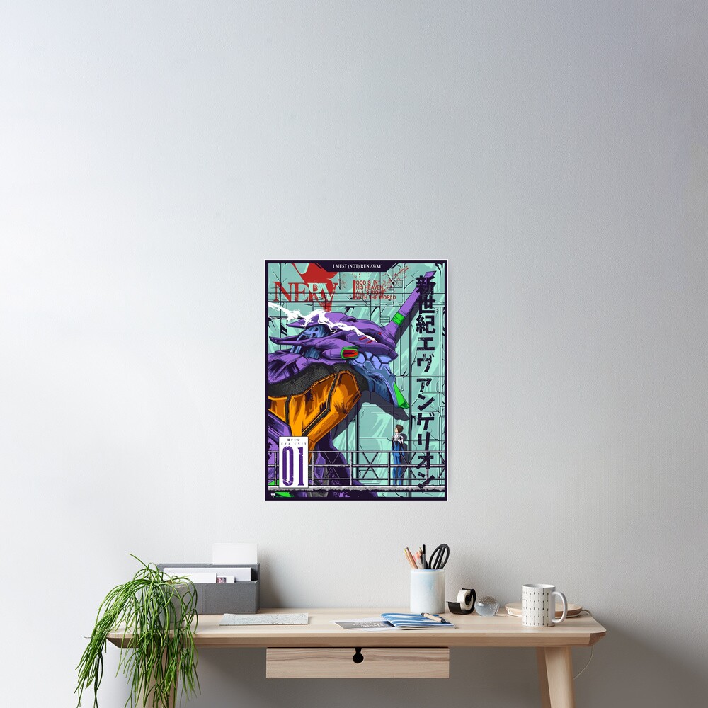 "Evangelion - EVA 01 Poster Color" Poster for Sale by jhonyknight ...