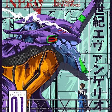 "Evangelion - EVA 01 Poster Color" Premium T-Shirt by Jhony Caballero ...