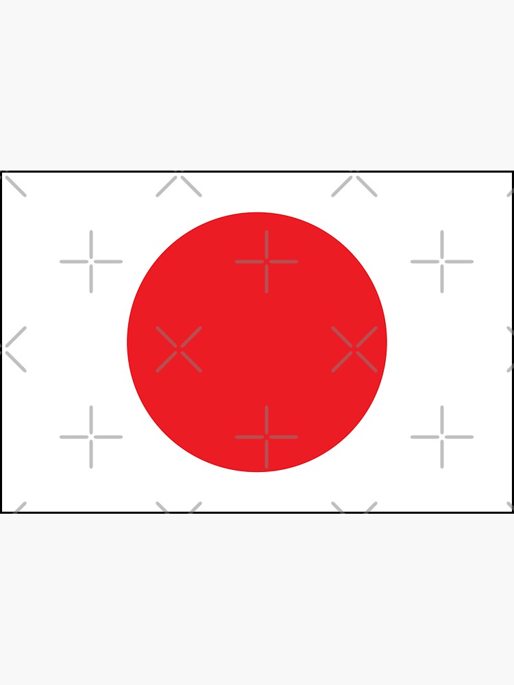 "Flag of Japan" Sticker for Sale by Smaragdas | Redbubble