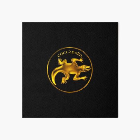 "Aztec Day Sign 'Cuetzpallin' (Lizard)" Art Board Print by kernowerno ...