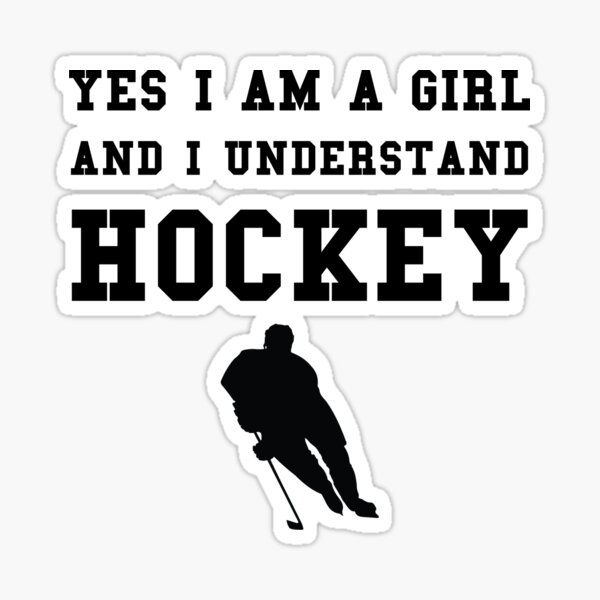 "Girl Hockey" Sticker for Sale by TheBestStore | Redbubble