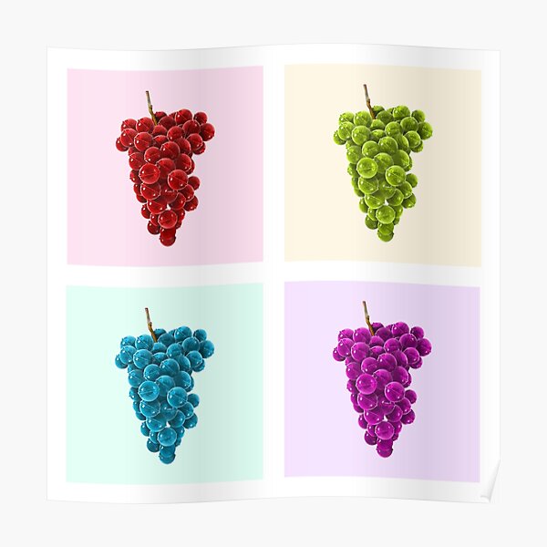 "Colorful Lollipop Grapes Pop Art " Poster for Sale by Hungry-Donut ...