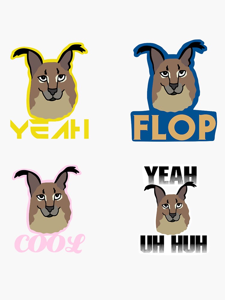 "Big Floppa Sticker Set 1" Sticker by Maxtown | Redbubble