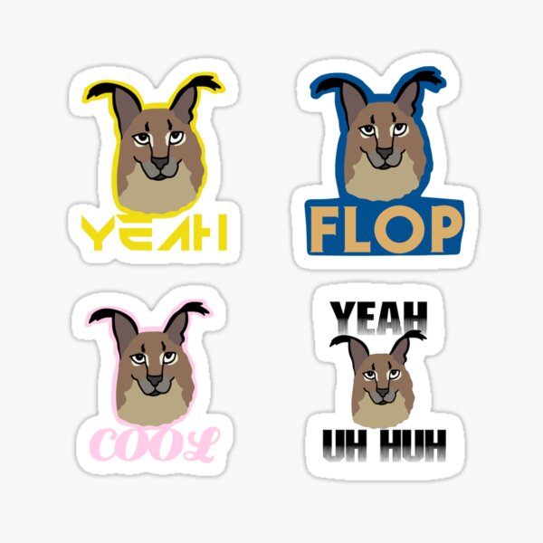 "Big Floppa Sticker Set 1" Sticker by Maxtown | Redbubble