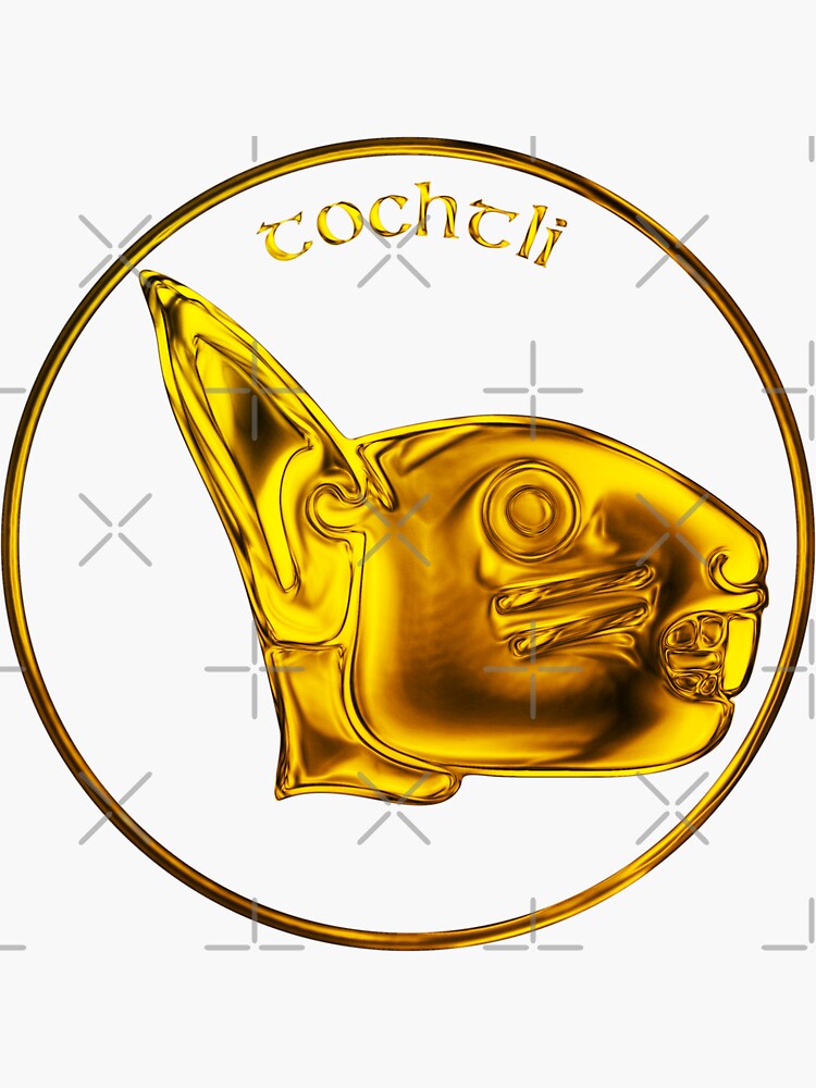 "Aztec Day Sign 'Tochtli' (Rabbit)" Sticker by kernowerno | Redbubble
