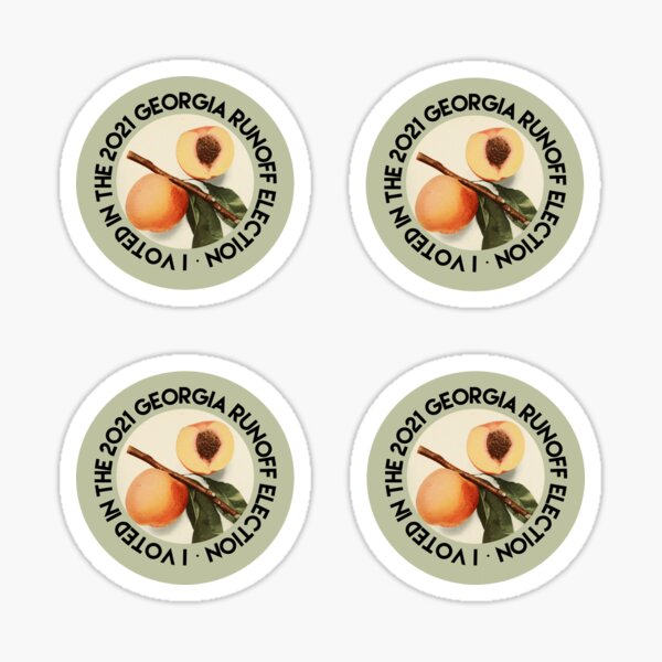 "I voted in the 2021 georgia runoff election [dot, bottom]" Sticker by ...