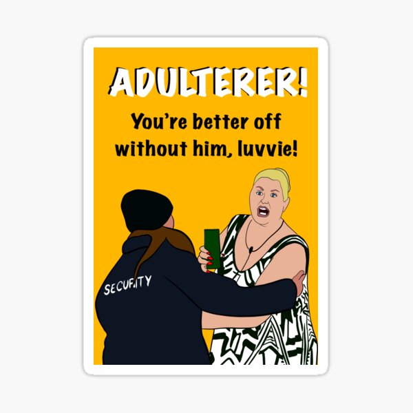 "Ohh luvvie!" Sticker by YourPoorTraits | Redbubble