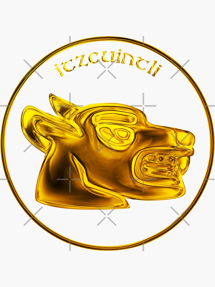 "Aztec Day Sign 'Itzcuintli' (Dog)" Sticker for Sale by kernowerno ...