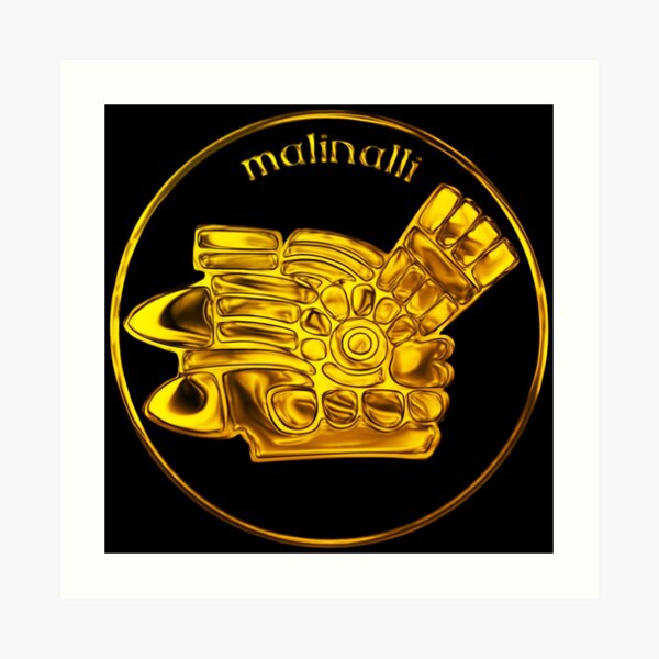 "Aztec Day Sign 'Malinalli' (Herb or Grass)" Art Print by kernowerno ...