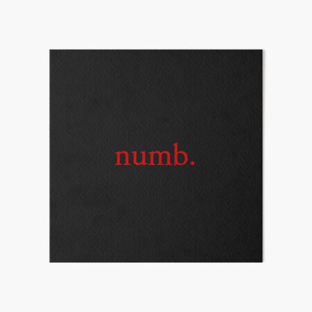 "numb. aesthetic minimal design" Art Board Print by Junsulim | Redbubble