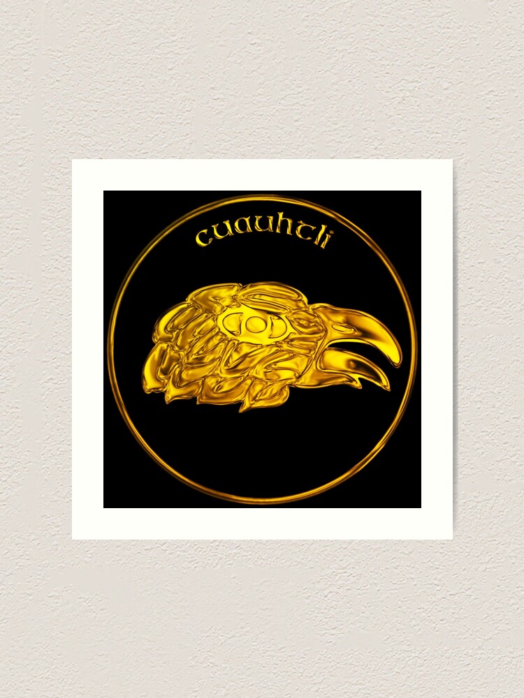 "Aztec Day Sign 'Cuauhtli' (Eagle)" Art Print by kernowerno | Redbubble
