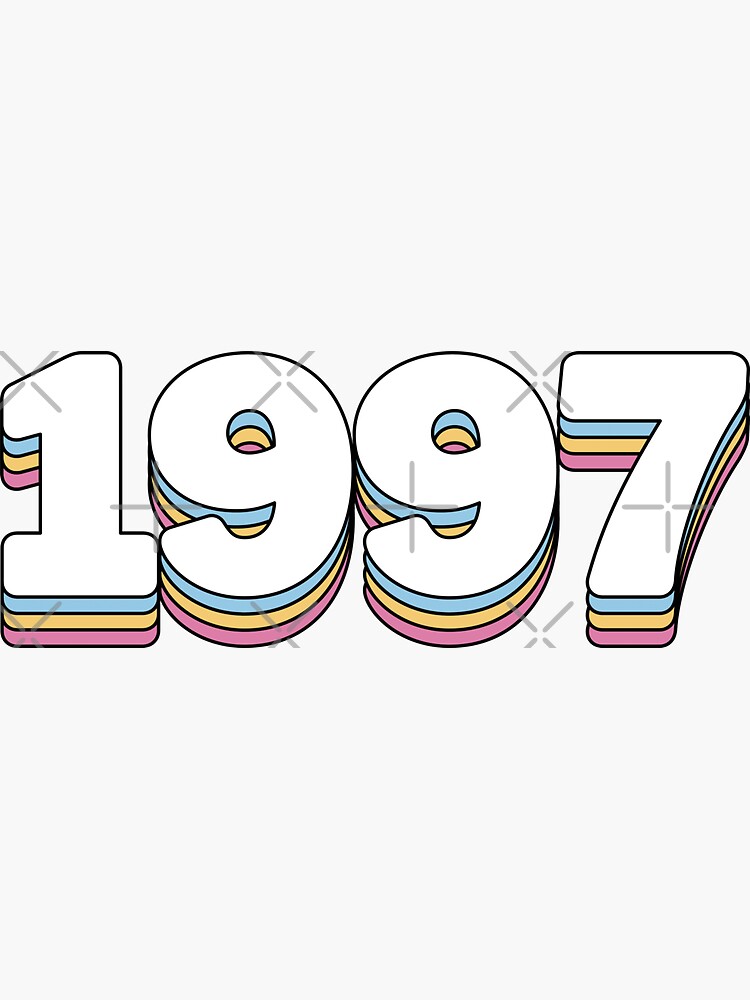 "1997" Sticker by OkihanaShop | Redbubble