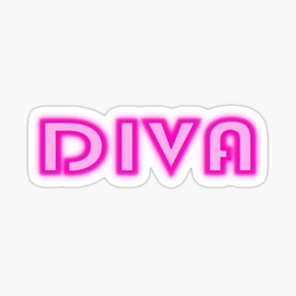 "DIVA" Sticker for Sale by RukieA | Redbubble