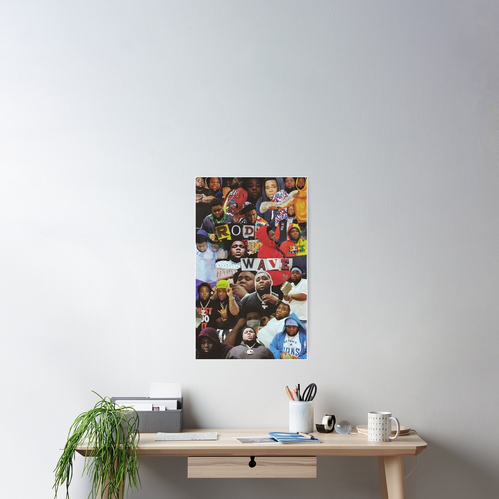 "Rod Wave Collage" Poster for Sale by excusememood | Redbubble