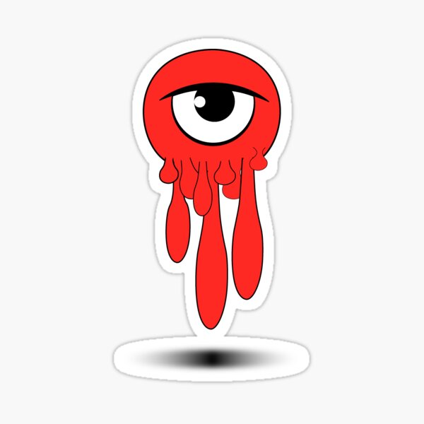 "Red eye logo" Sticker for Sale by TuCasa | Redbubble