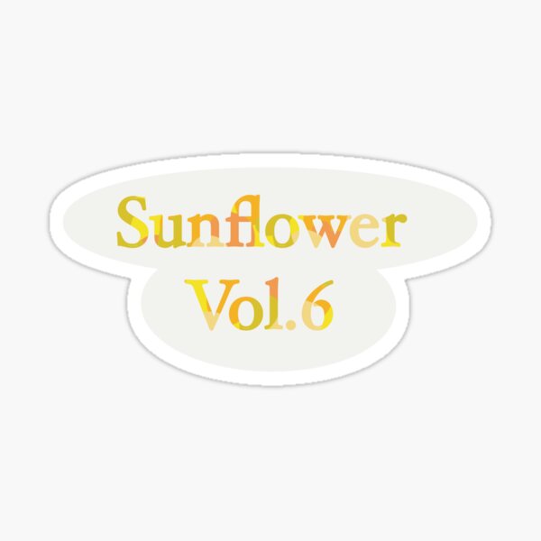 "Harry styles Sunflower Vol.6 Sticker" Sticker for Sale by JellyTub ...