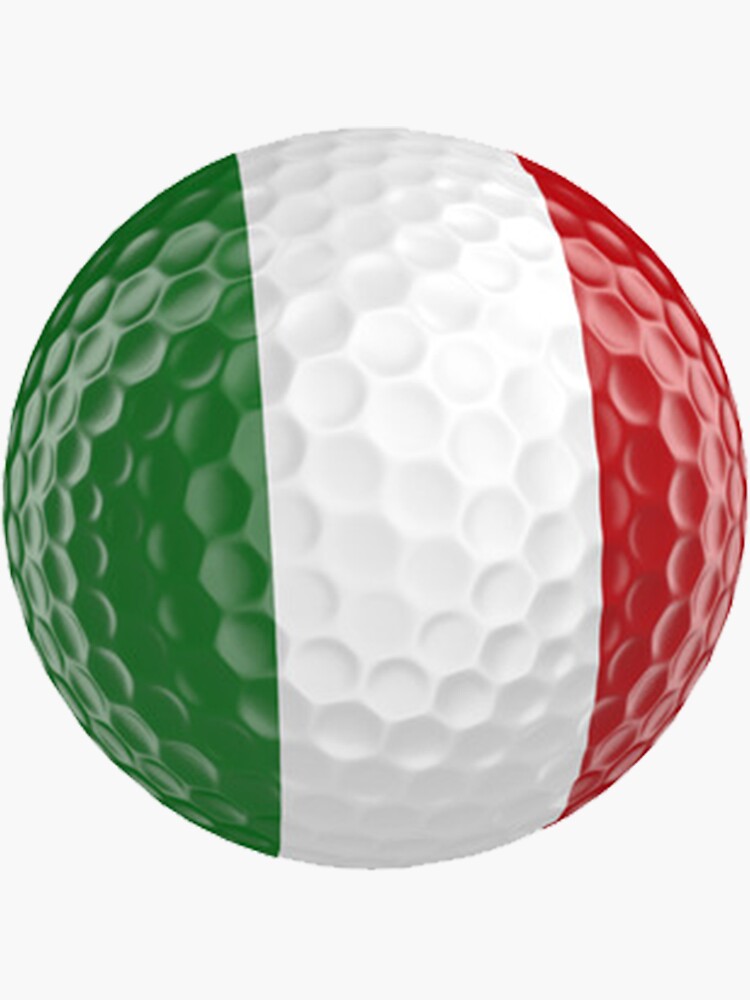 "Italy Flag Golf Ball" Sticker for Sale by Mxdesign888 | Redbubble