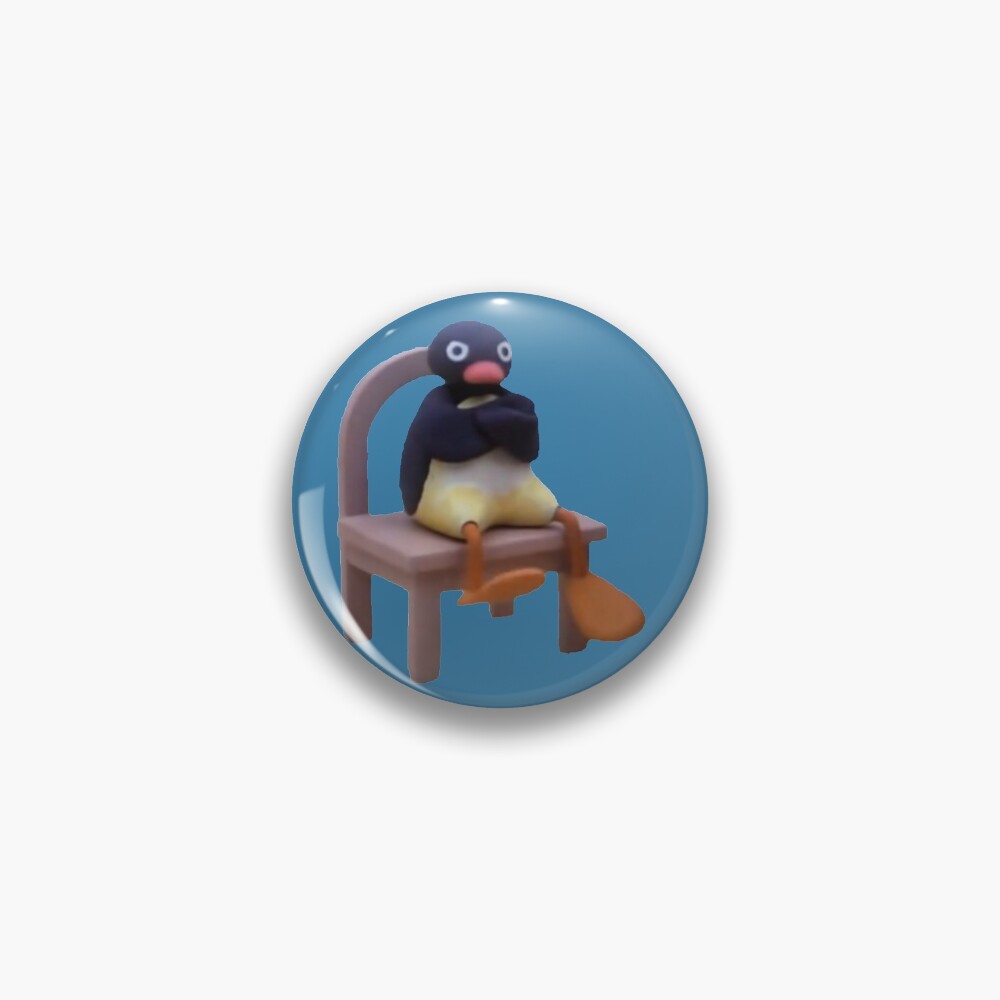 "BeepPeep official Merch Angry Pingu" Pin by BeepPeepYT | Redbubble