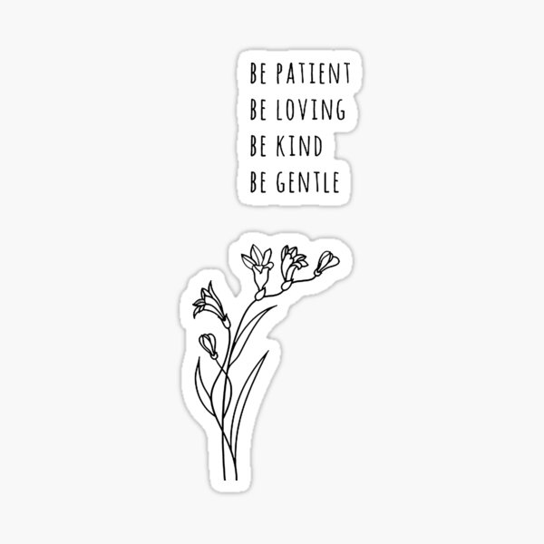 "Be patient, be loving, be kind print, quote wall art, printable wall ...