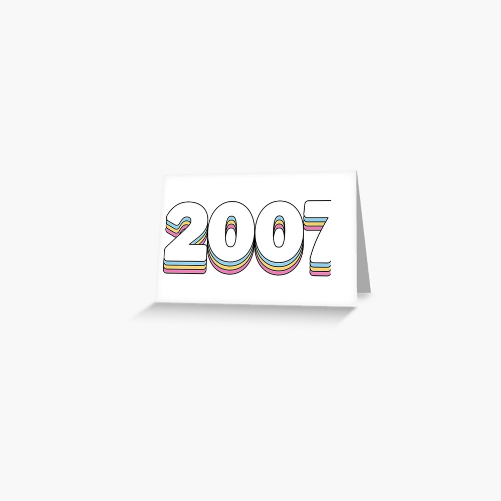 "2007" Sticker for Sale by OkihanaShop | Redbubble