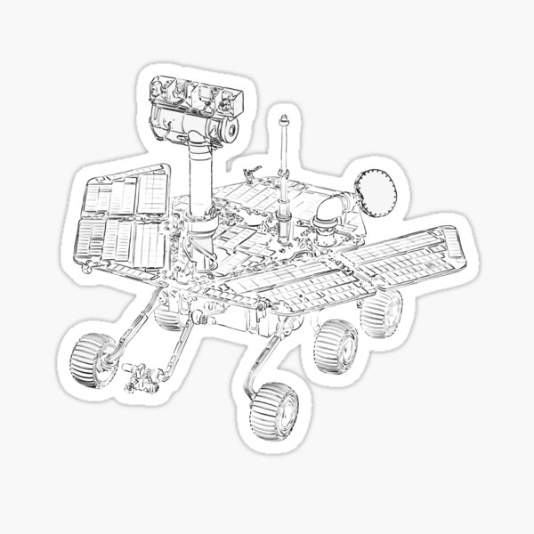 "NASA Spirit Mars Rover" Sticker for Sale by mthierst | Redbubble