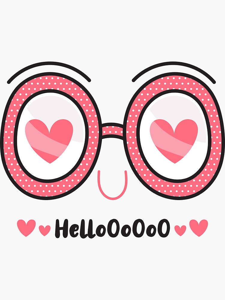 "Hello, Funny illustrative sketch" Sticker for Sale by NajoFashions ...
