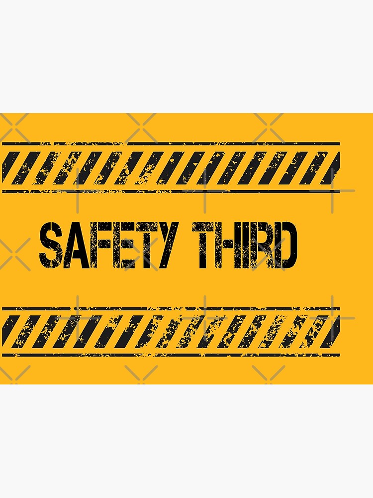 "safety third" Mask for Sale by Fantastician | Redbubble