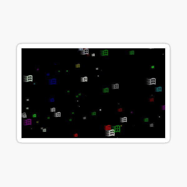 "Windows 98 screensaver" Sticker for Sale by King-Vercetti | Redbubble
