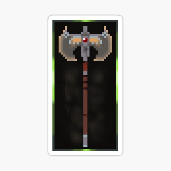"Common Battle Axe Pixel" Sticker for Sale by maloiko | Redbubble