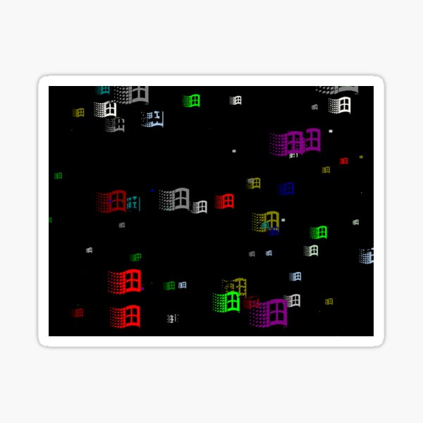 "Windows 98 screensaver" Sticker for Sale by King-Vercetti | Redbubble