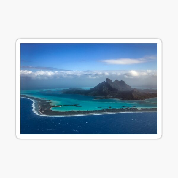 "Bora Bora Atoll" Sticker for Sale by Kameranobs | Redbubble
