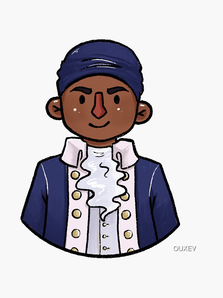 "Hercules Mulligan from the hit musical, Hamilton" Sticker for Sale by ...