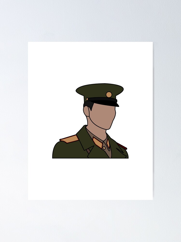 "Crash Landing On You - Captain Ri - Hyun bin" Poster by AJ-DesignCo ...