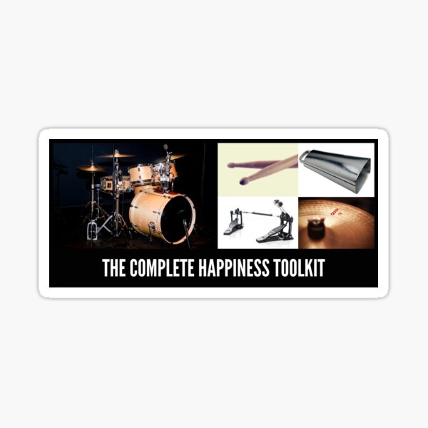 "Complete Happiness Toolkit" Sticker for Sale by rgraphix | Redbubble
