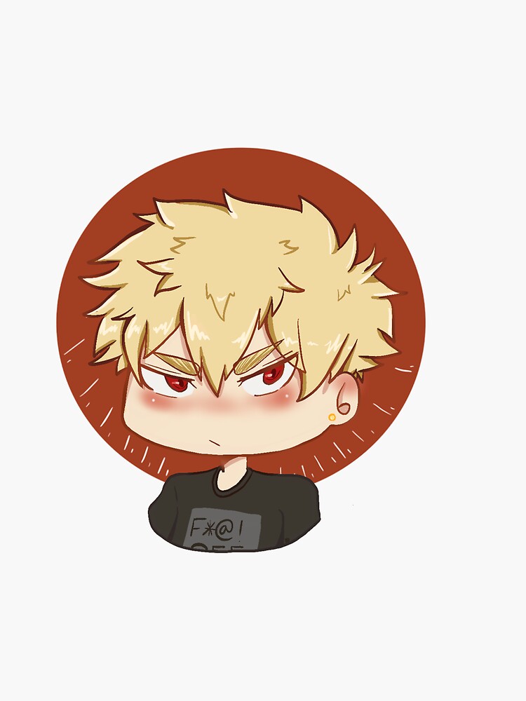 "Chibi Bakugo" Sticker for Sale by SymphonyAbyss | Redbubble