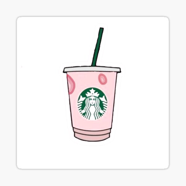 "Starbucks pink drink sticker" Sticker for Sale by fairyshops | Redbubble
