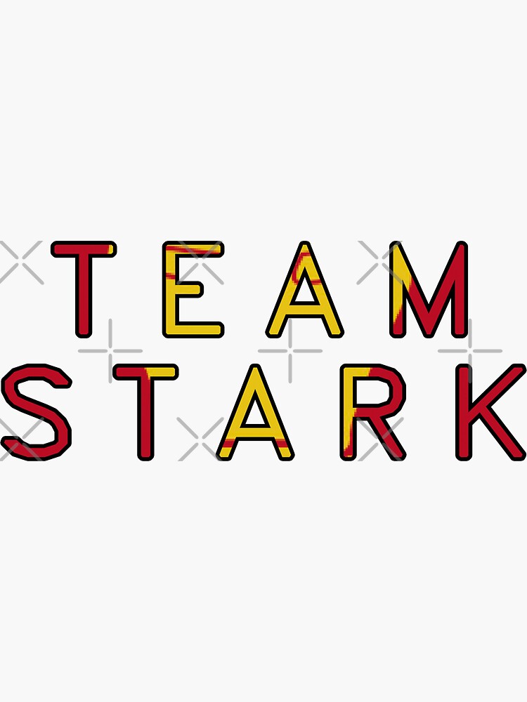 "team stark" Sticker by blanseys | Redbubble