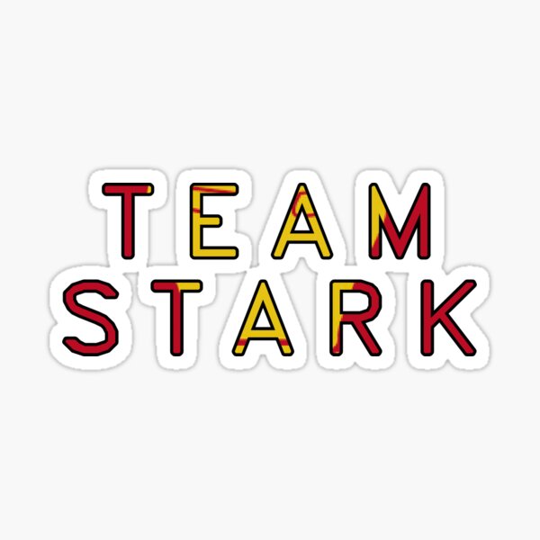 "team stark" Sticker by blanseys | Redbubble