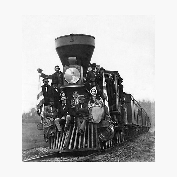 "Steam Locomotive On The Baltimore and Ohio Railroad - Circa 1860 ...