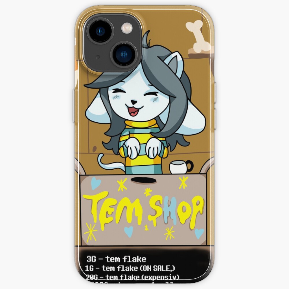 "Temmie's Tem Shop!!!" iPhone Case for Sale by babybdraws | Redbubble