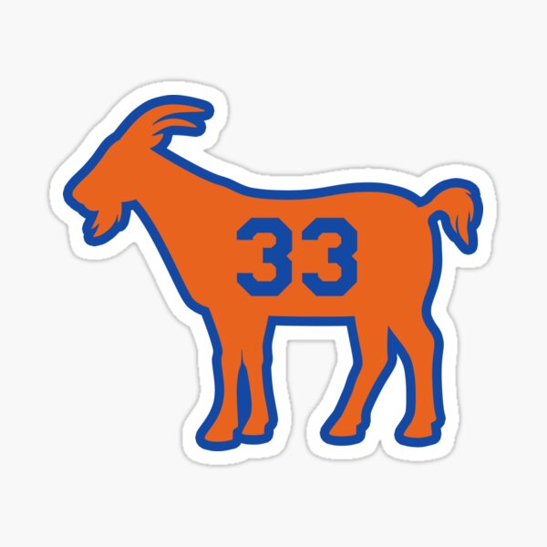 "NY GOAT - 33 - blue" Sticker by SaturdayAC | Redbubble