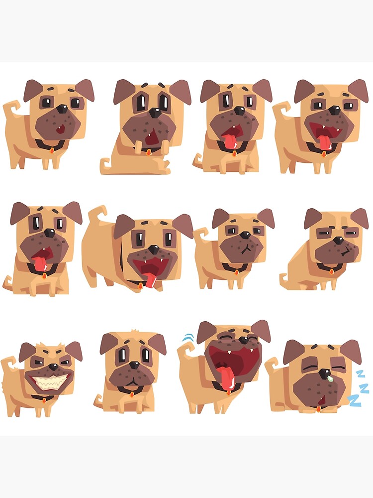 "pugo pugs" Poster by Alyssastuff | Redbubble