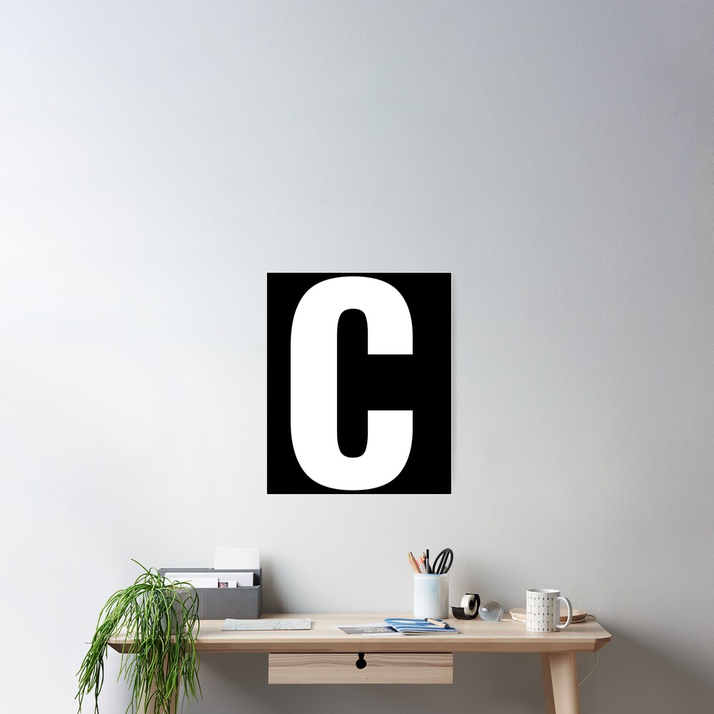 ""C" Letter of ABC. Letter C." Poster by LetterBase | Redbubble