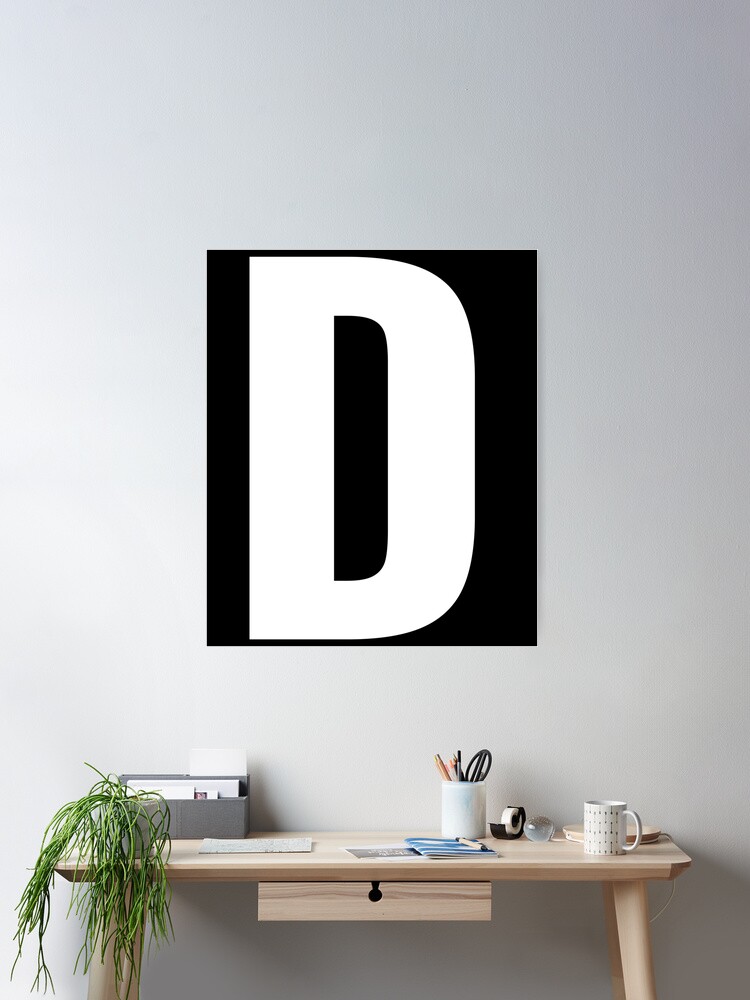""D" Letter of ABC. Letter D." Poster for Sale by LetterBase | Redbubble