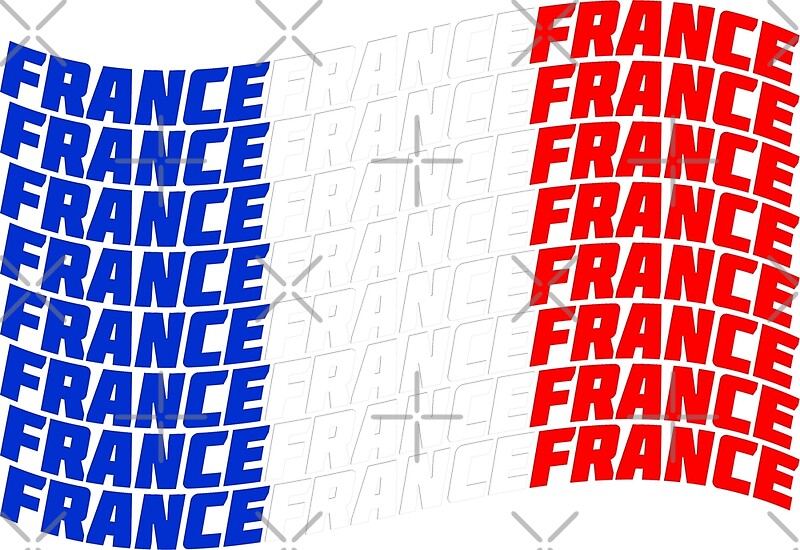 "France flag made from text" by Hotprint | Redbubble